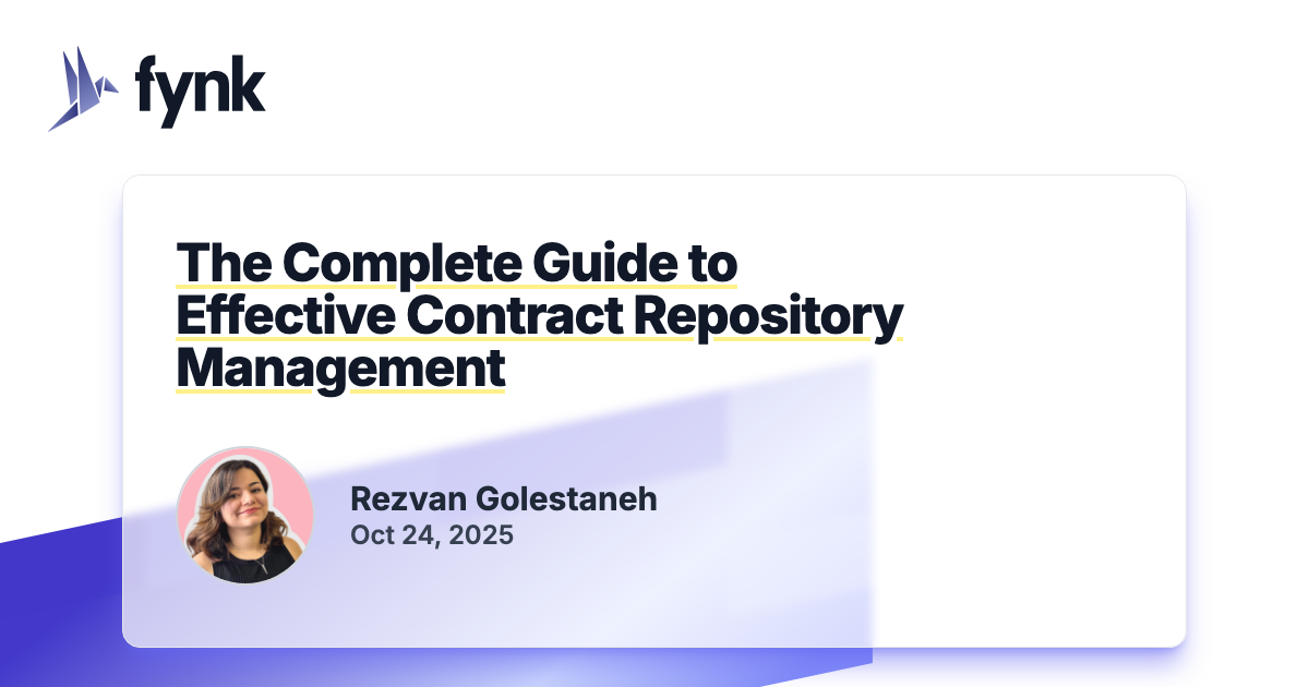 The Complete Guide to Effective Contract Repository Management | fynk