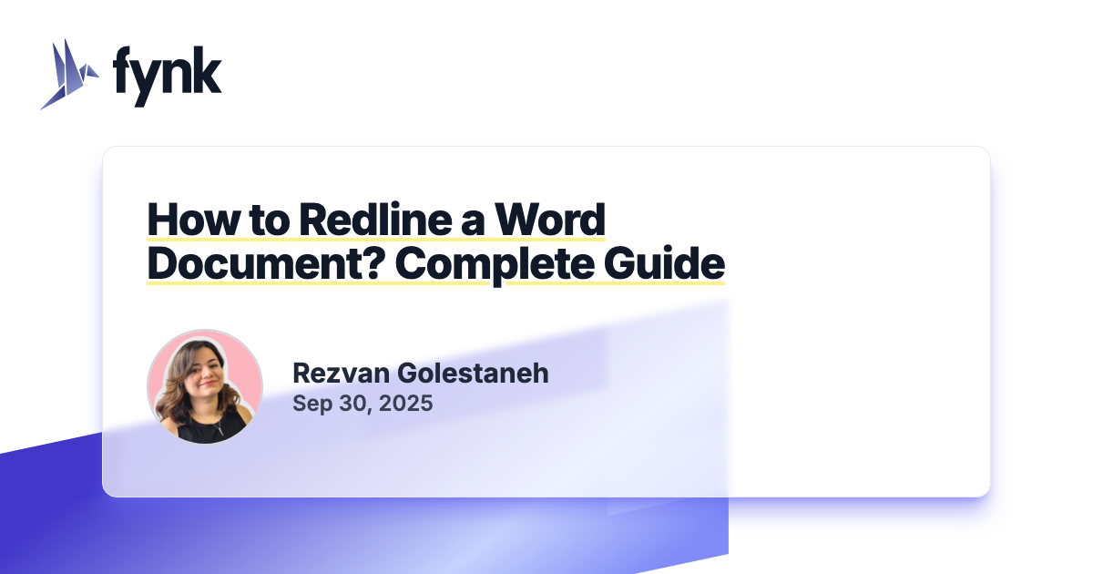 How to Redline a Word Document? Complete Guide | fynk