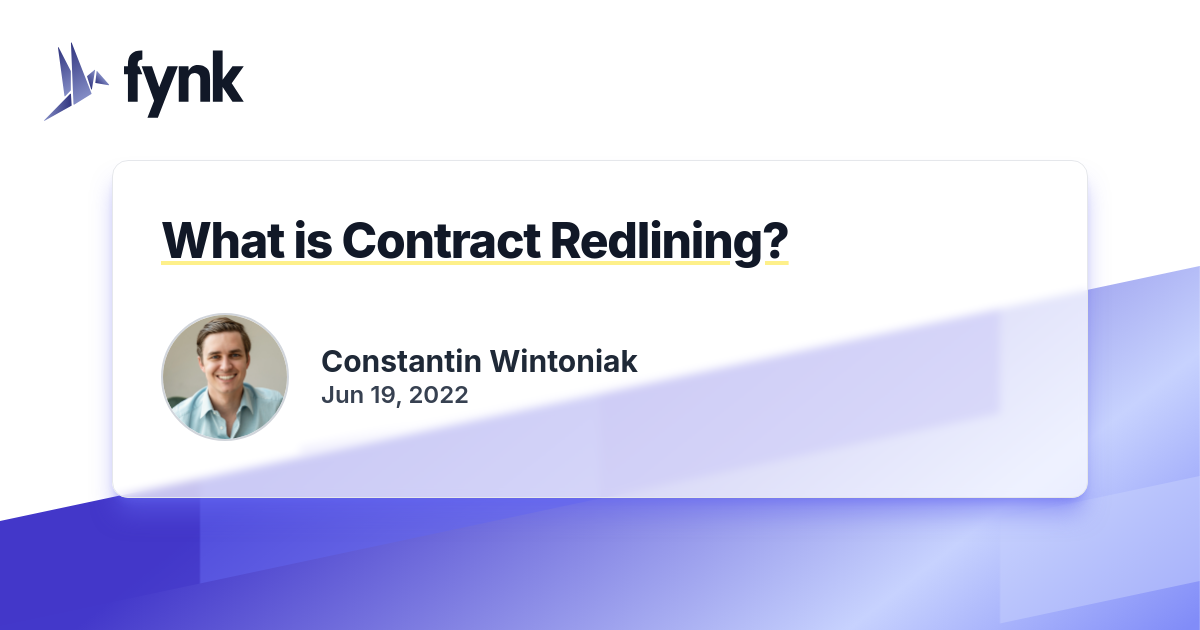 What is Contract Redlining? | fynk